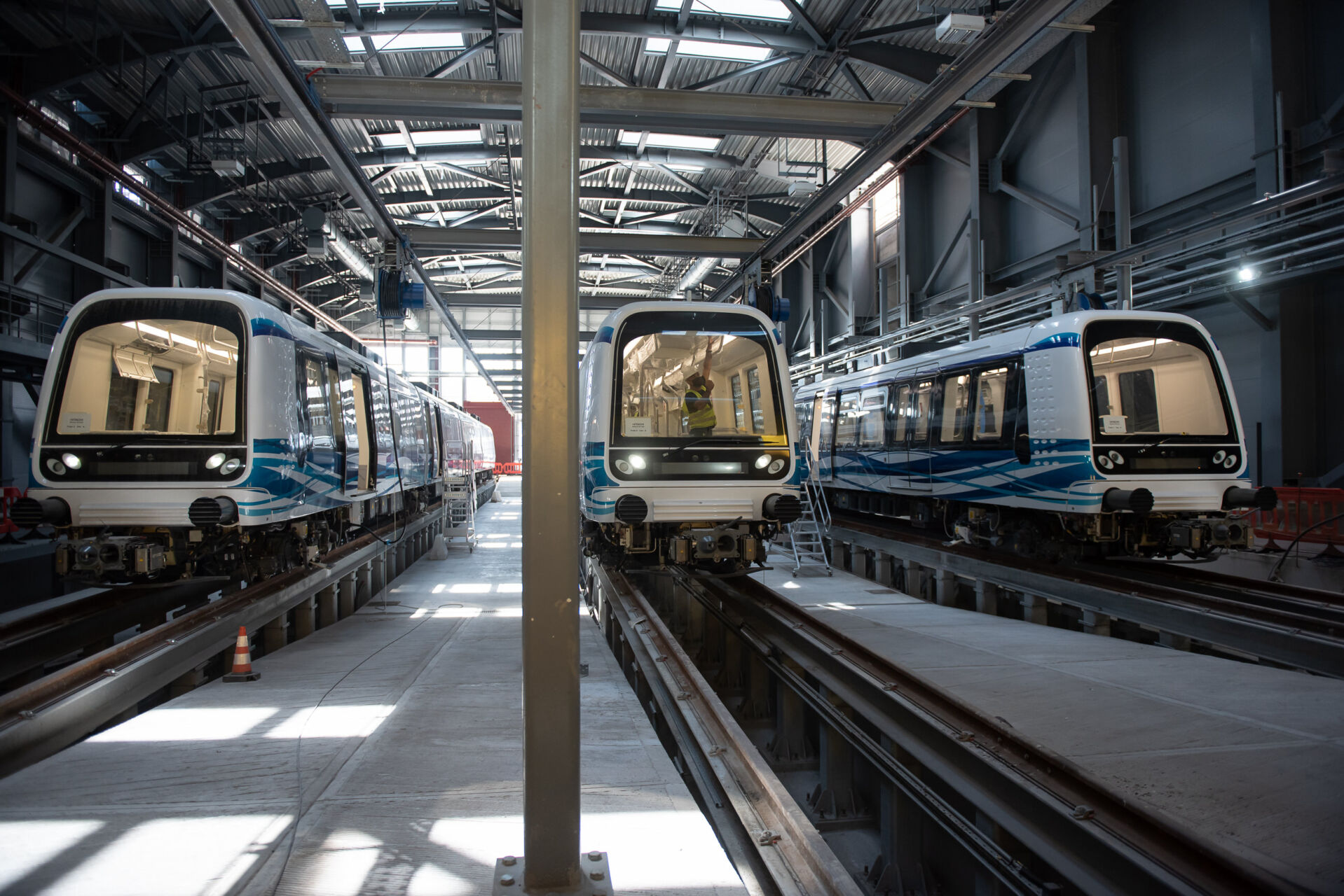 Η πρώτη δοκιμαστική διαδρομή συρμού του Μετρό Θεσσαλονίκης (φωτό ...